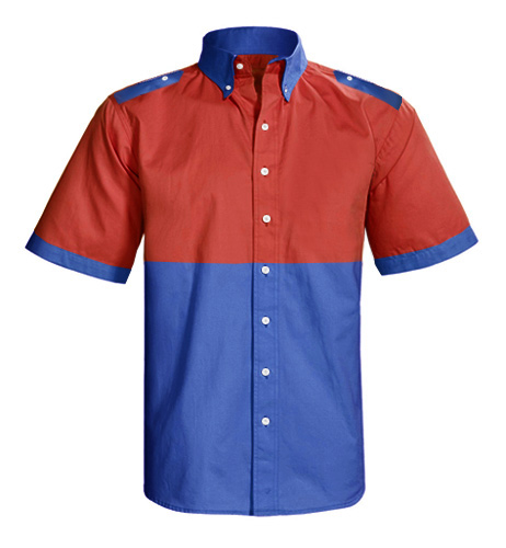 Camisa tipo pits o raicing combinada